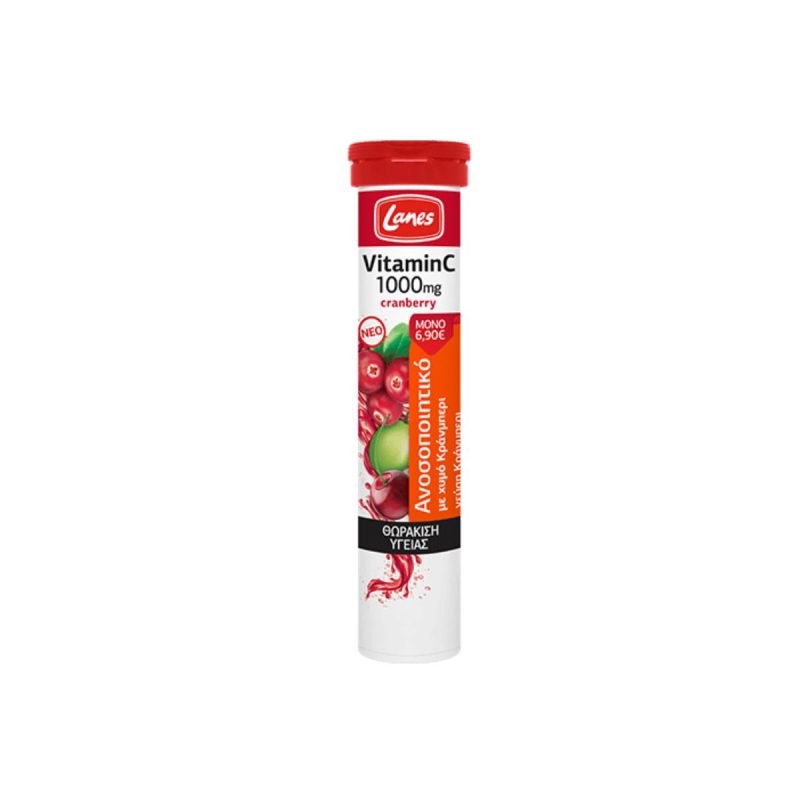 La Vita Pharmacy - Lanes Vitamin C 1000mg Cranberry, 20 Effervescent ...